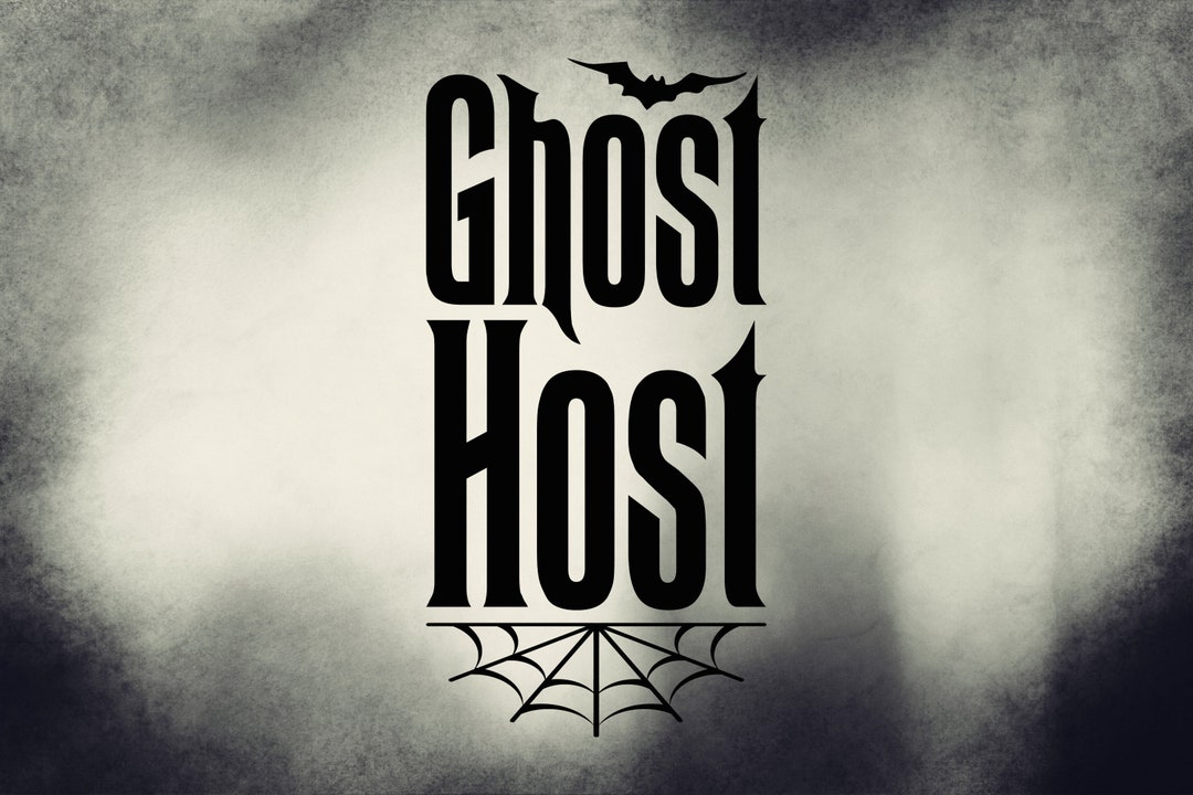 Ghost Host Vertical Sign- Vinyl Wall Decal - Etsy