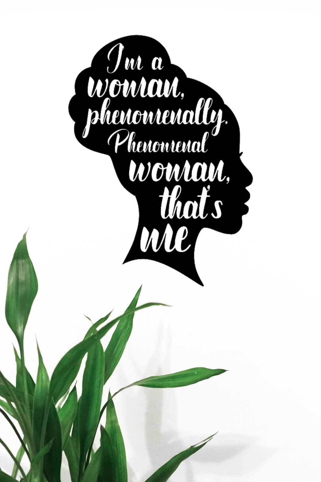 Phenomenal Woman 1 Maya Angelou Vinyl Wall Decal - Etsy