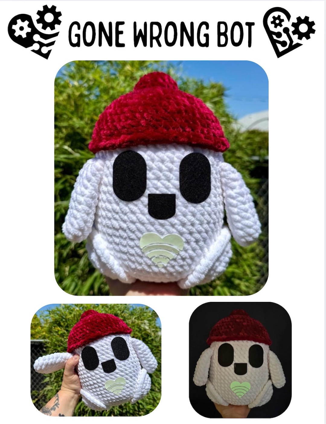 Gone Wrong Bot Crochet Pattern | Robot Amigurumi PDF | DIY Crochet ...