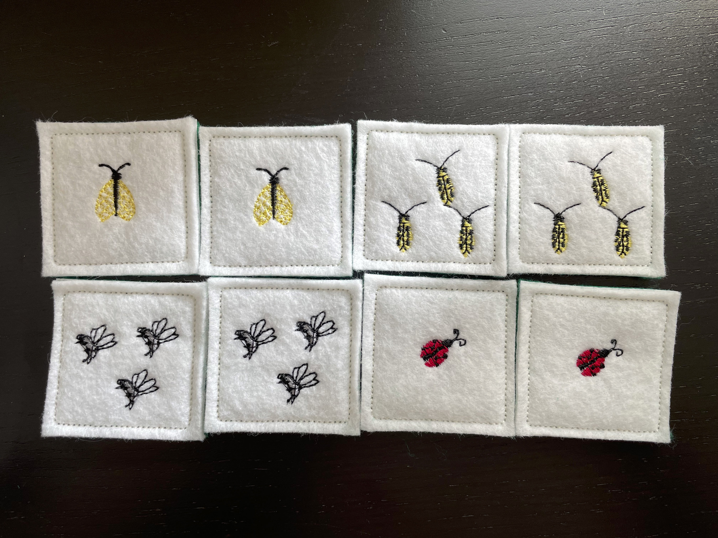 Bug Matching and Memory Game for Kids Handmade - Etsy