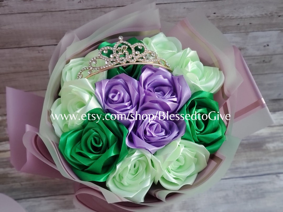 Ribbon Eternal Roses Bouquet Ramo Mothers Day Bouquet Eternal Roses ...
