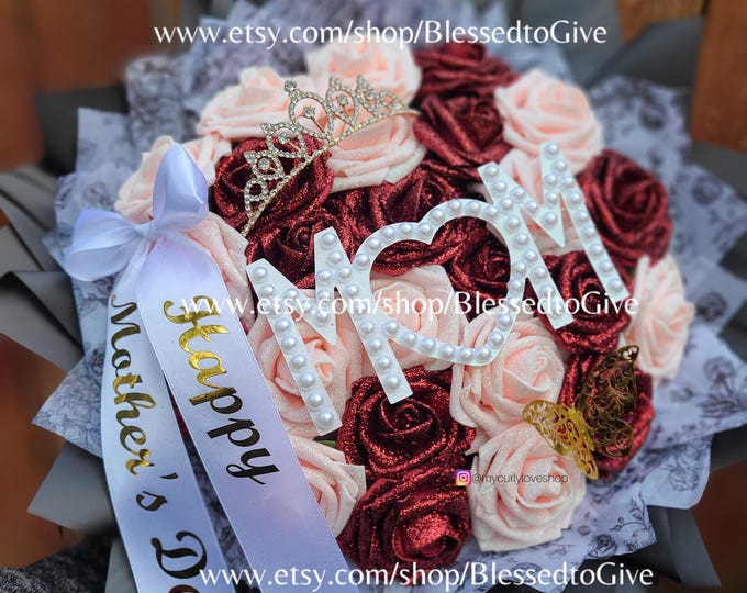 50 Eternal Roses Ramo Buchon - Etsy