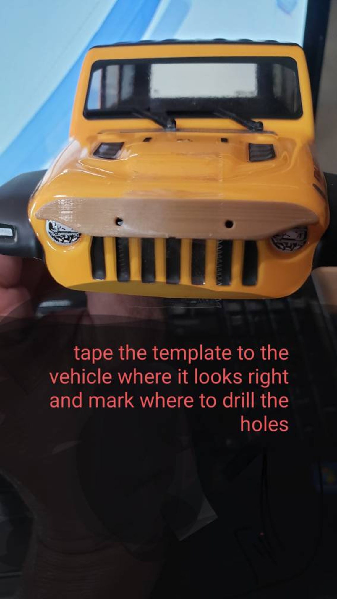 Axial Scx24 Jlu Jeep / Gladiator Angry Face Ghost Face Grill - Etsy