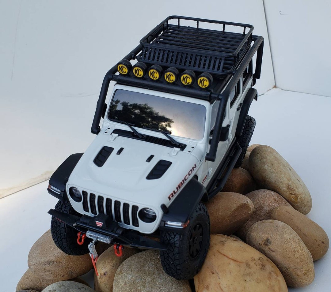 Kyosho Mini Z 4x4 Jeep Body Armor Rack With KC Lightbar and Side Ladder ...