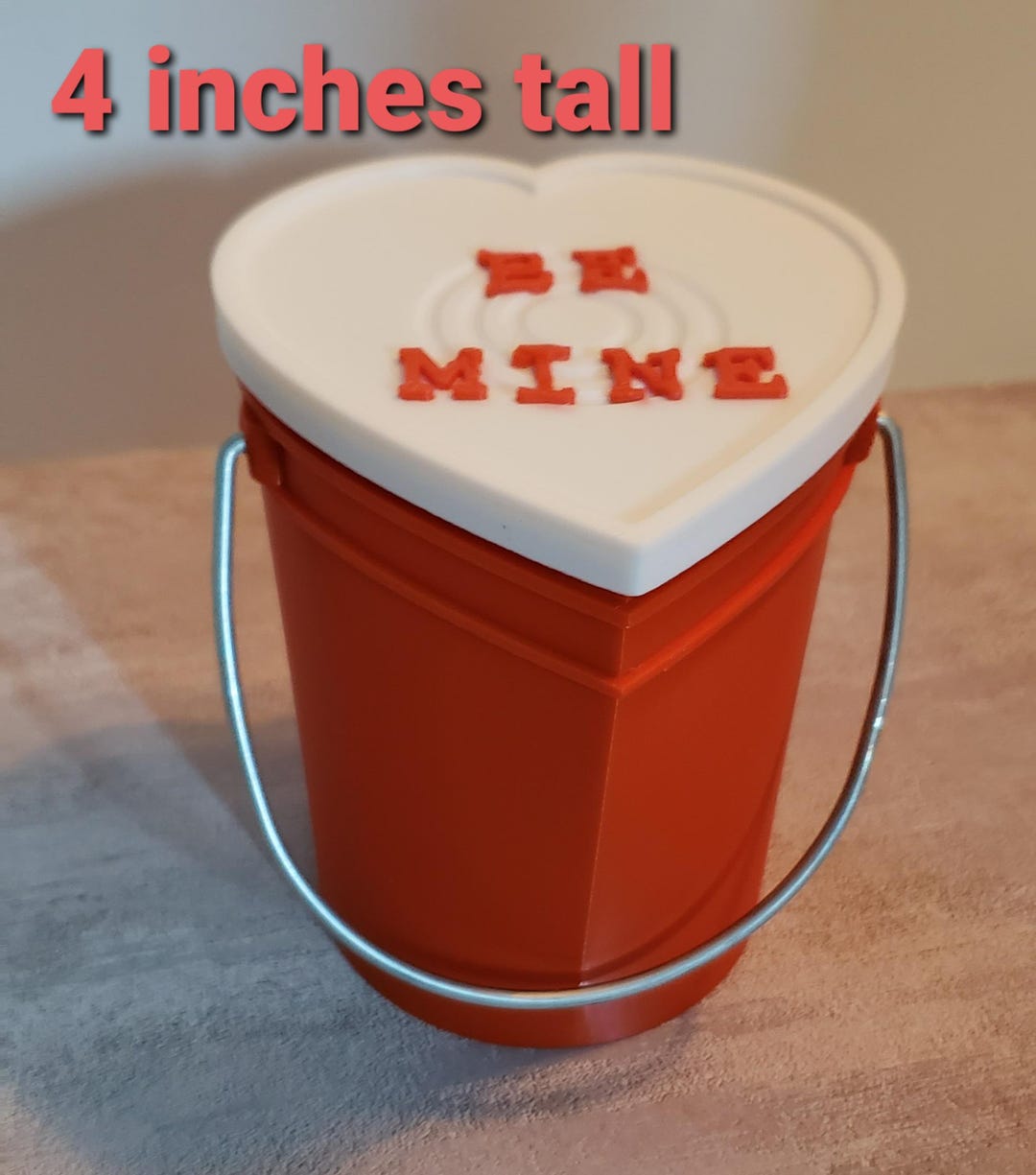 Heart Shaped Mini Bucket With Lid Perfect Gift for Valentines Day - Etsy