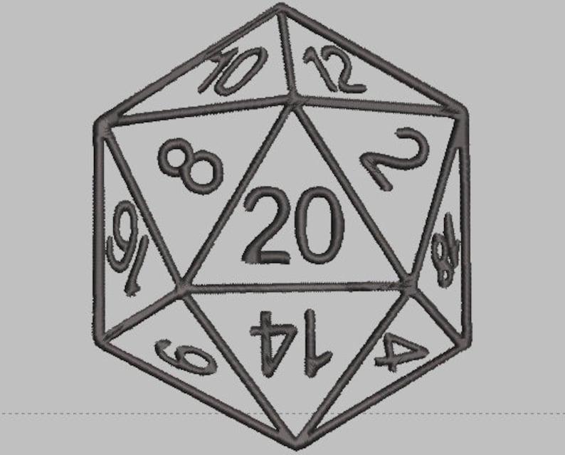 D20 Various Sizes Applique - Etsy
