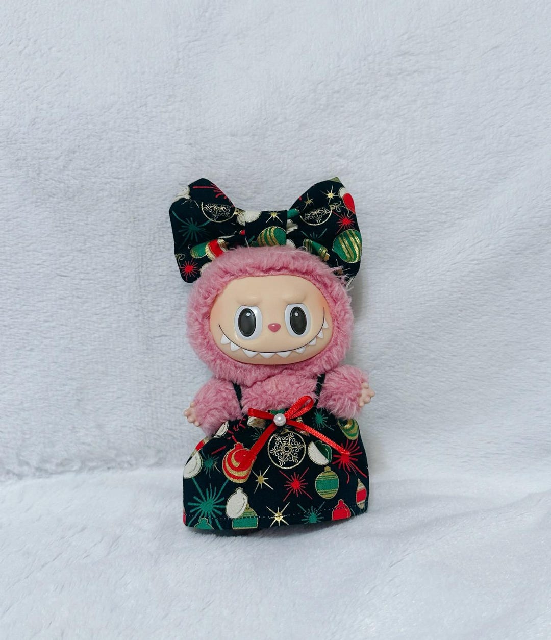 Labubu Christmas Outfit, Labubu Holiday Clothes, Labubu Custom, Labubu ...