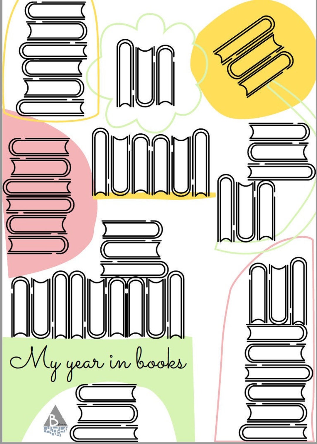 Printable Book Journal - Etsy