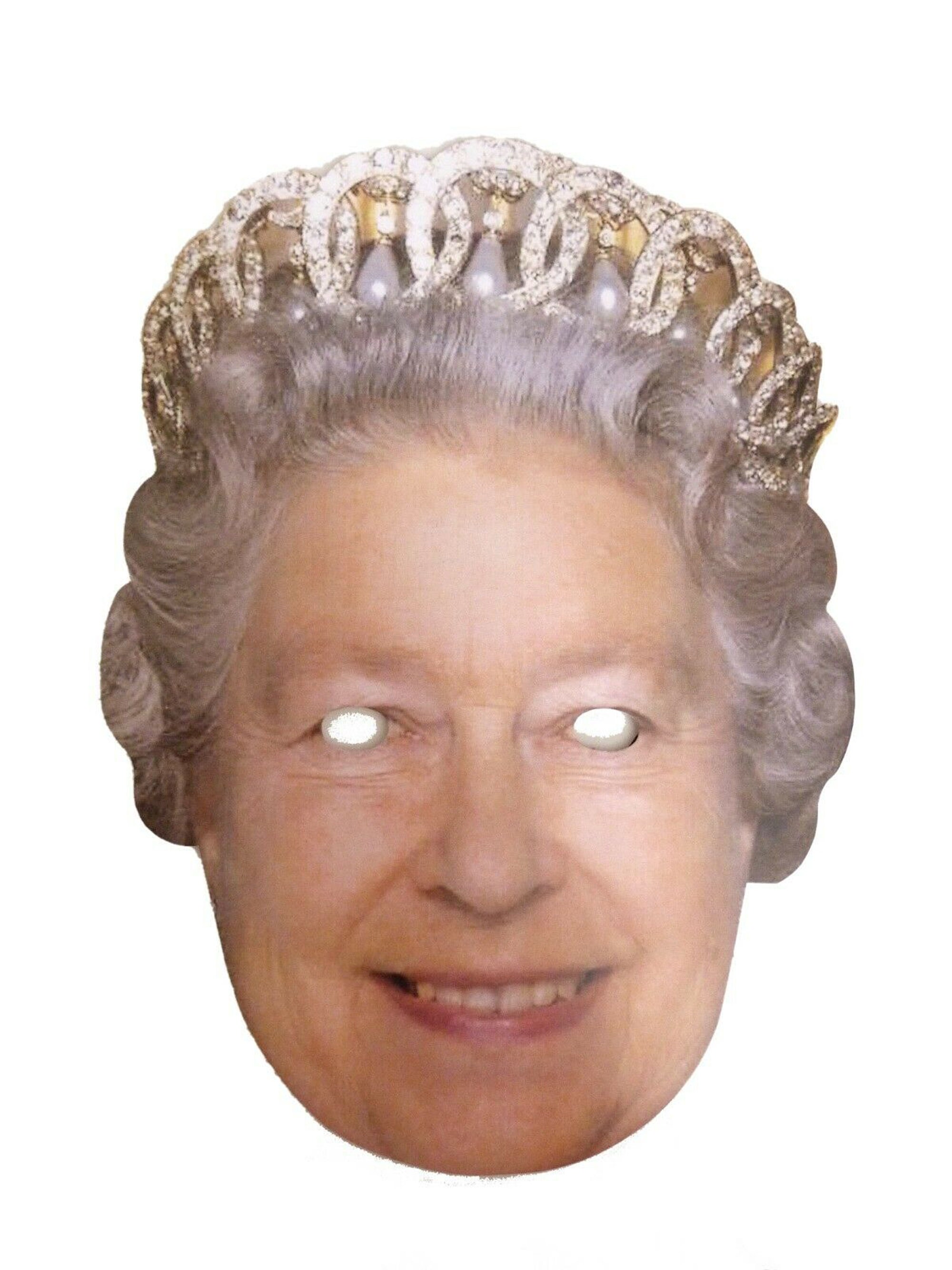 Queen Elizabeth Face Mask Fancy Dress Parties Jubilee | Etsy UK