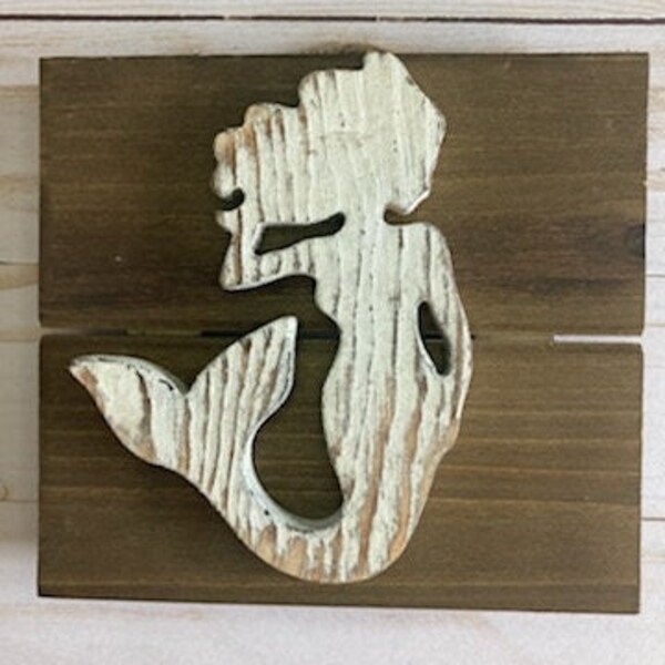 Wood Mermaid Wall Art - Etsy