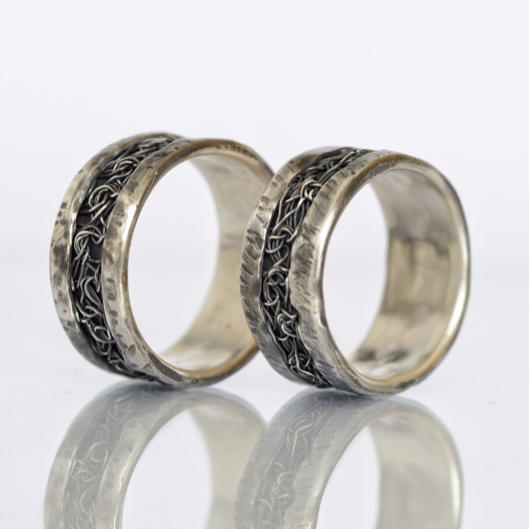 Set 2 fedi nunziali, fedi nuziali celtiche, fedi nuziali coppia, fedi ...