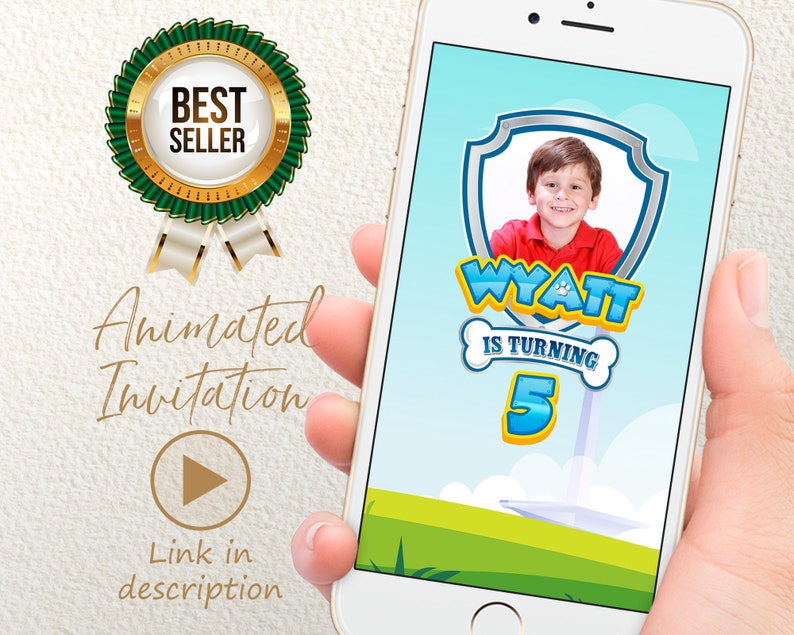 Birthday Invitation, Party Decoration, Video Invitation, Birthday ...