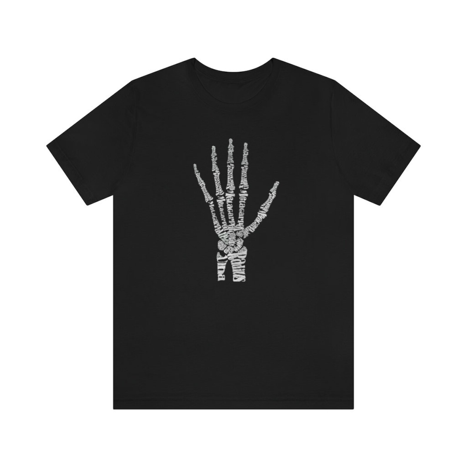 Bones of the Hand Unisex Jersey Short Sleeve Tee | Etsy