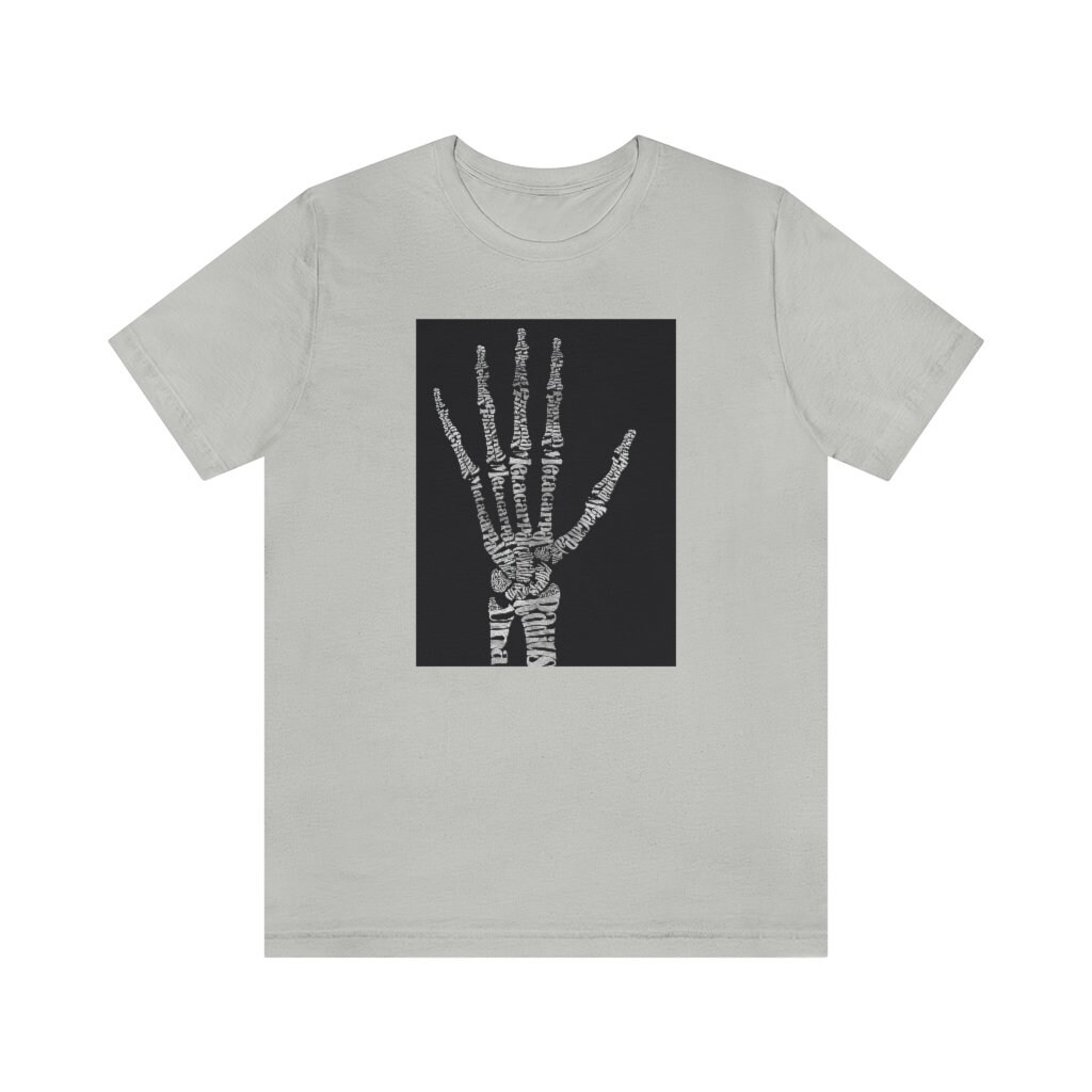 Bones of the Hand Unisex Jersey Short Sleeve Tee | Etsy