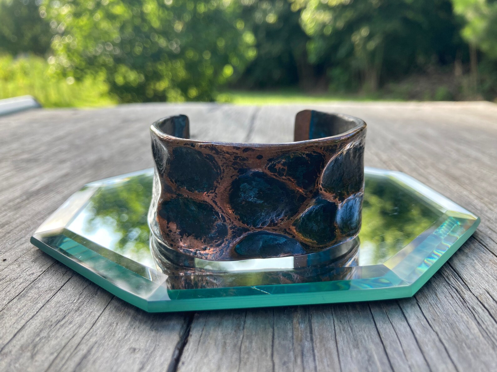 Handmade Copper cuff bracelet | Etsy