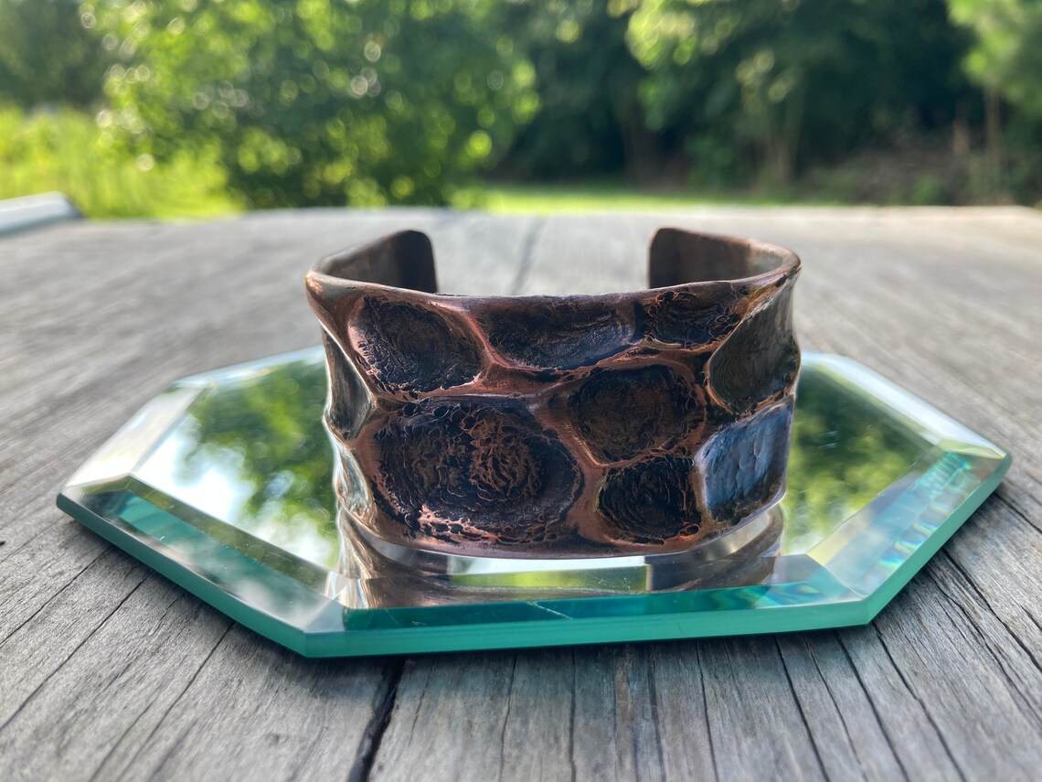 Handmade Copper cuff bracelet | Etsy