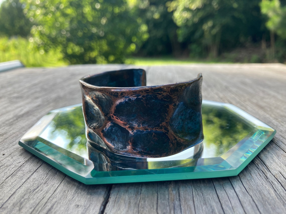 Handmade Copper cuff bracelet | Etsy