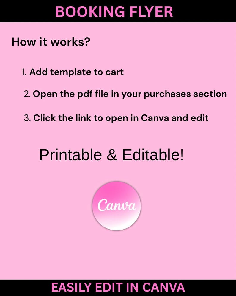 Hair Promo Flyer Bundle, Shop Now Template, Instant Download - Etsy