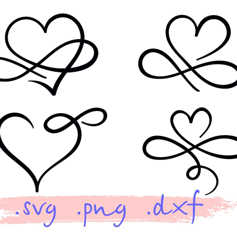 Infinity Heart Svg - Etsy