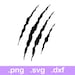 Claw Scratches SVG PNG PDF, Scratch Svg, Claw Marks Svg, Tiger Scratch ...