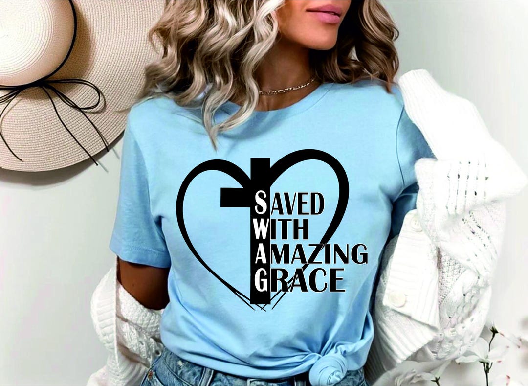 SWAG, Saved With Amazing Grace Svg, Amazing Grace PNG, Jesus Svg, Faith ...