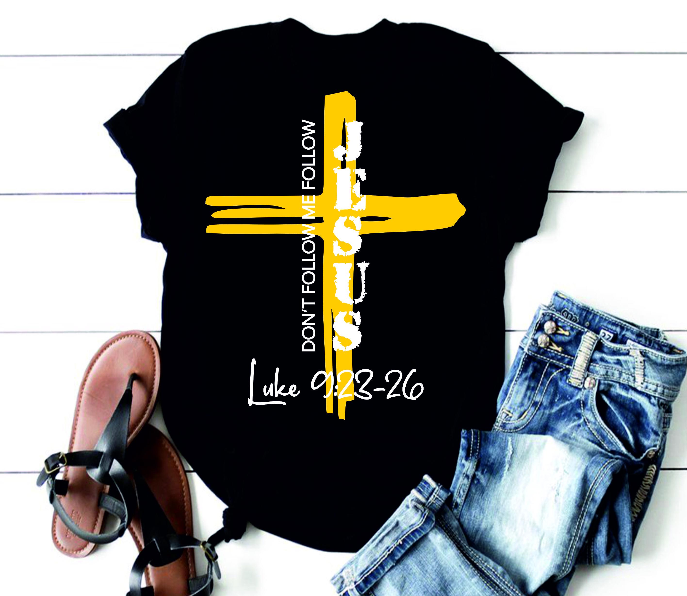 Follow Jesus Cross SVG: Christian Bible Verse (digital Download) - Etsy
