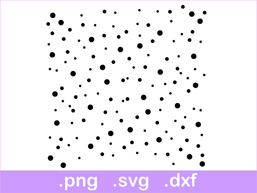 Dots Pattern SVG, Dots Svg, Random Polka Dots, Polka Dot Pattern Svg ...