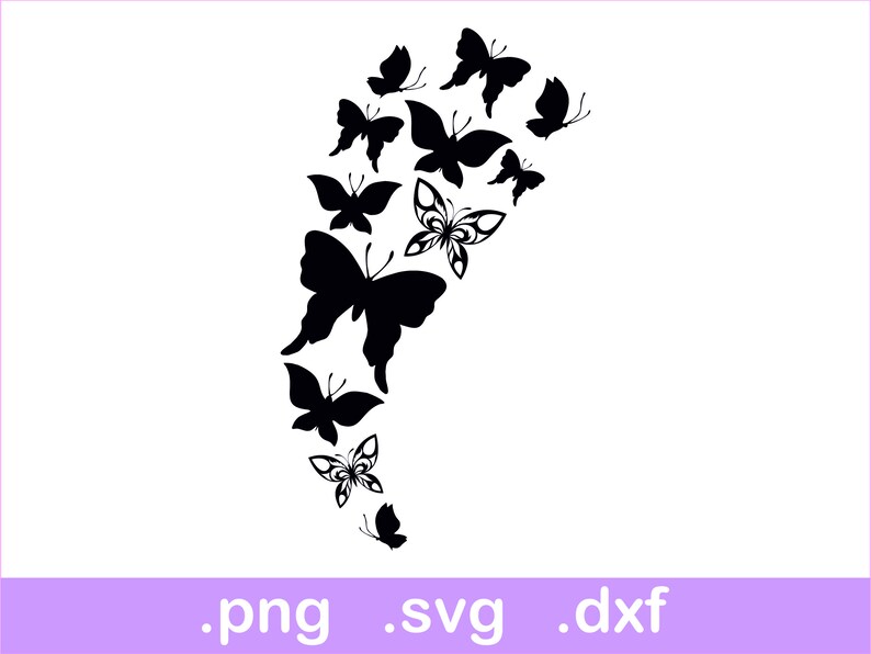 Butterfly Svg Butterflies Svg Tattoo Butterfly Fluttering - Etsy