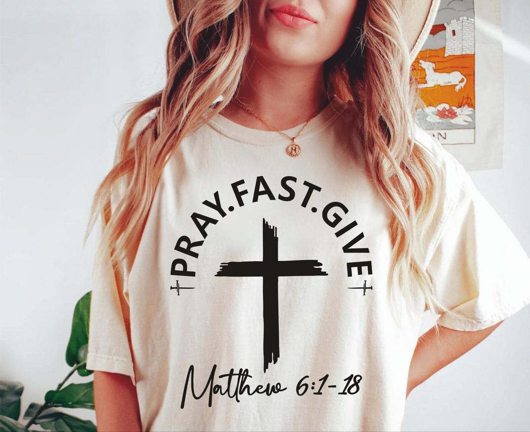 Pray Fast Give SVG: Christian Bible Verse (digital Download) - Etsy