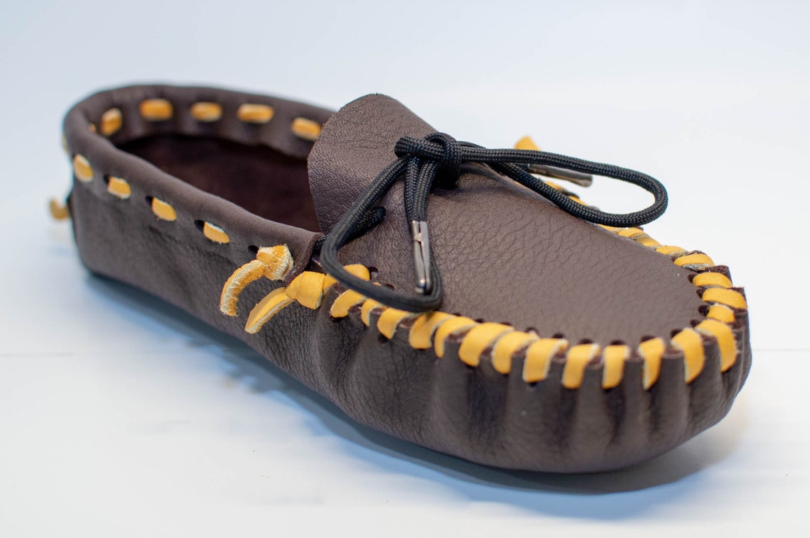 Handmade Leather Moose Moccasins Great Hiking Shoes or - Etsy Canada