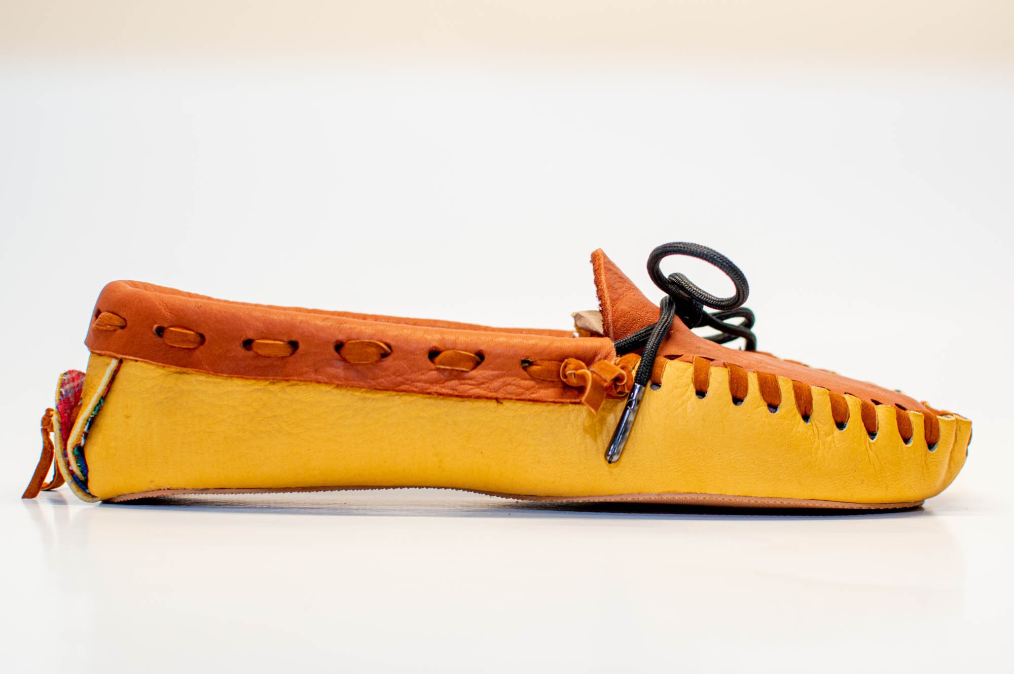 Leather Slippers Flannel Lined Elk and Buckskin Leather Slippers Men or ...