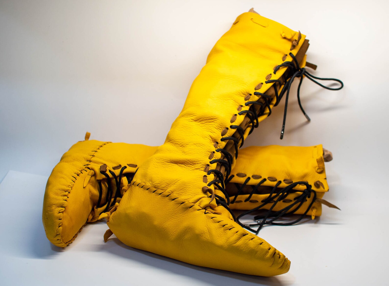 Handmade Leather Moccasin boots Elkskin Buckskin Hunting | Etsy