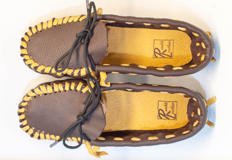Handmade Leather Moose Moccasins - Great Hiking Shoes or Bridal ...