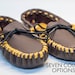 Handmade Leather Moose Moccasins Great Hiking Shoes or Bridal Slippers ...