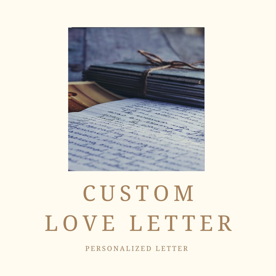 Custom Love Letter - Digital Download - [SFW] - 1000 Words - Romantic ...