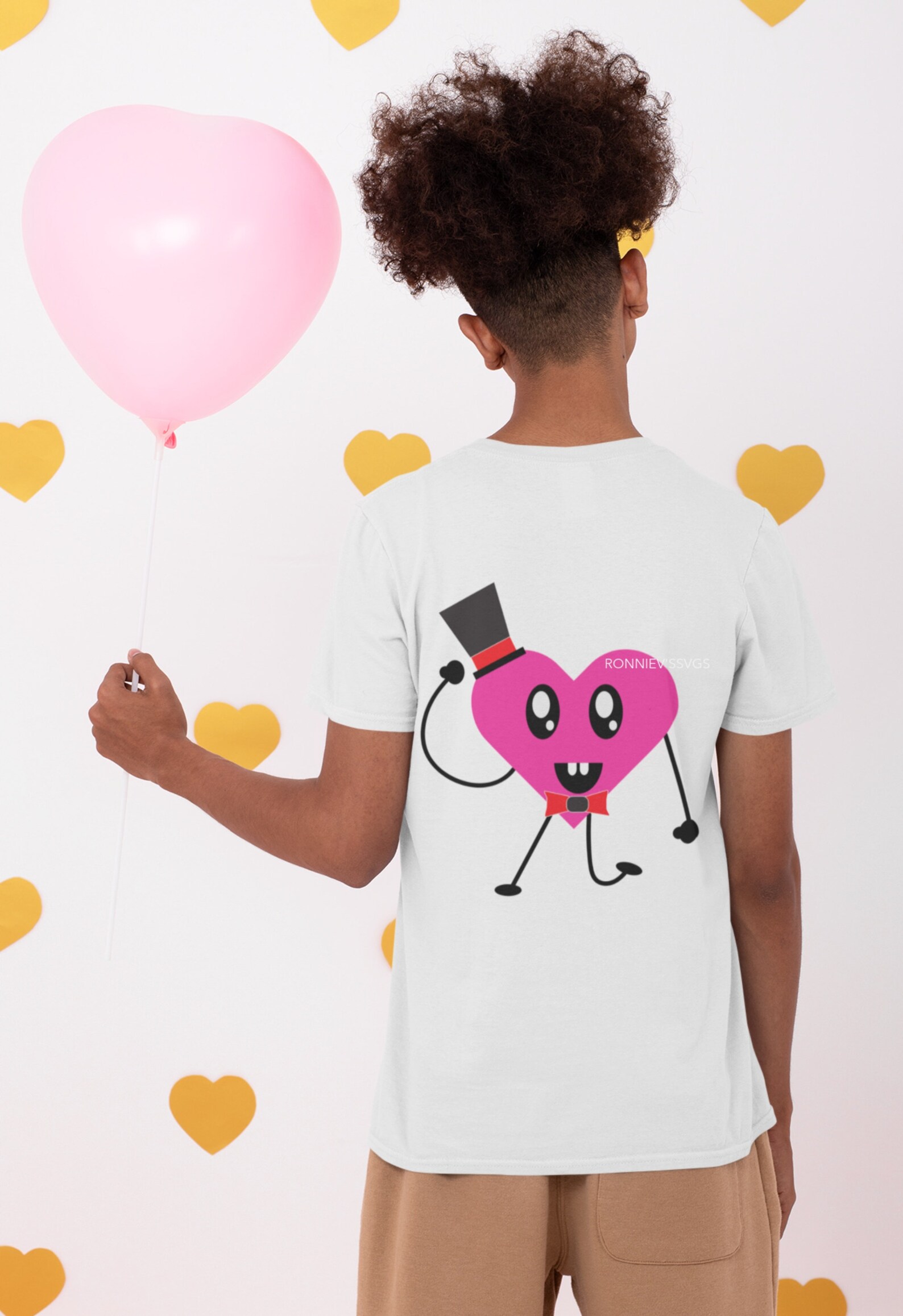 Happy Dancing HEART Svg KAWAII Heart Clipart CARTOON Heart With Hat ...