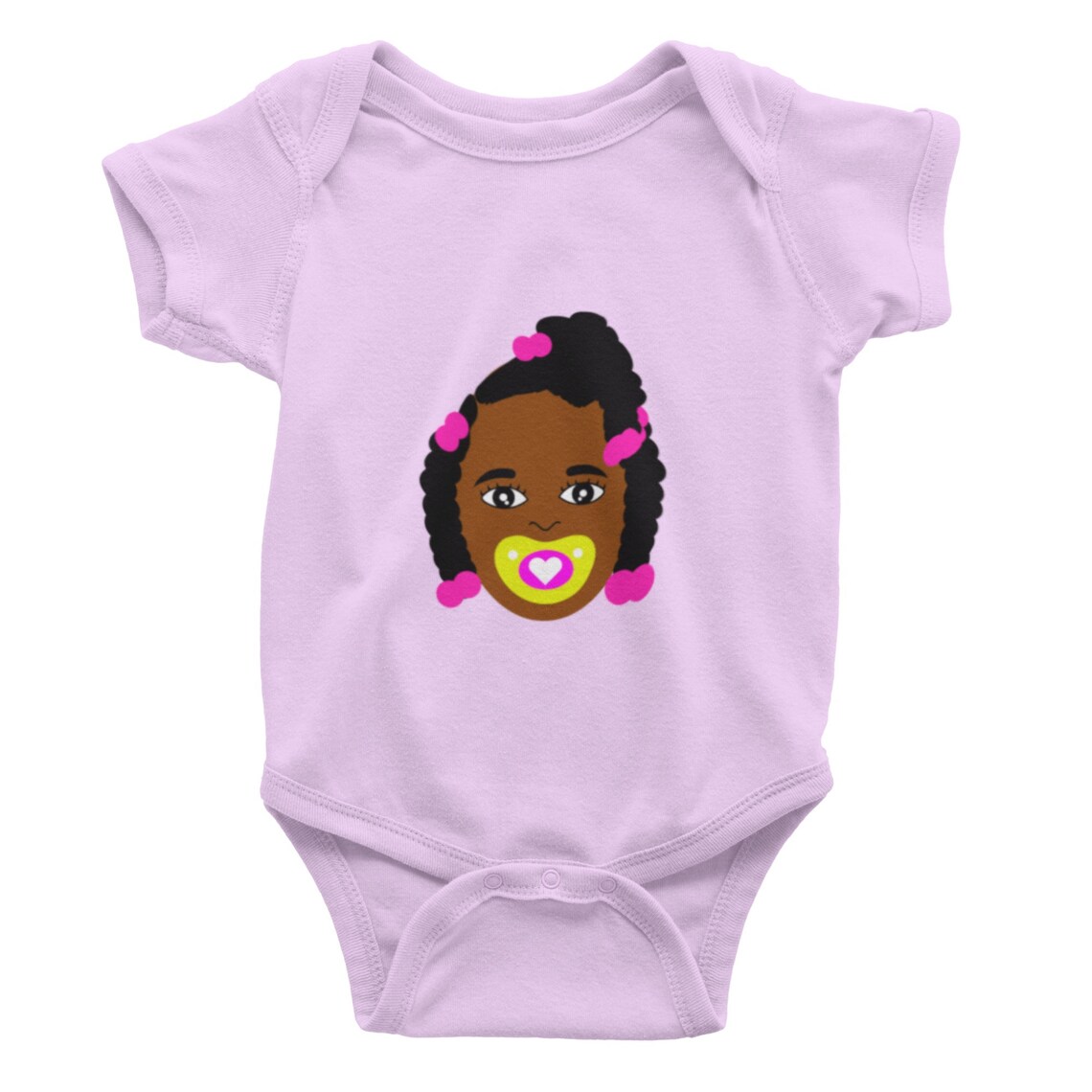 BLACK BABY With Pacifier Svg Afro Baby Girl Svg Little Black Girl With ...