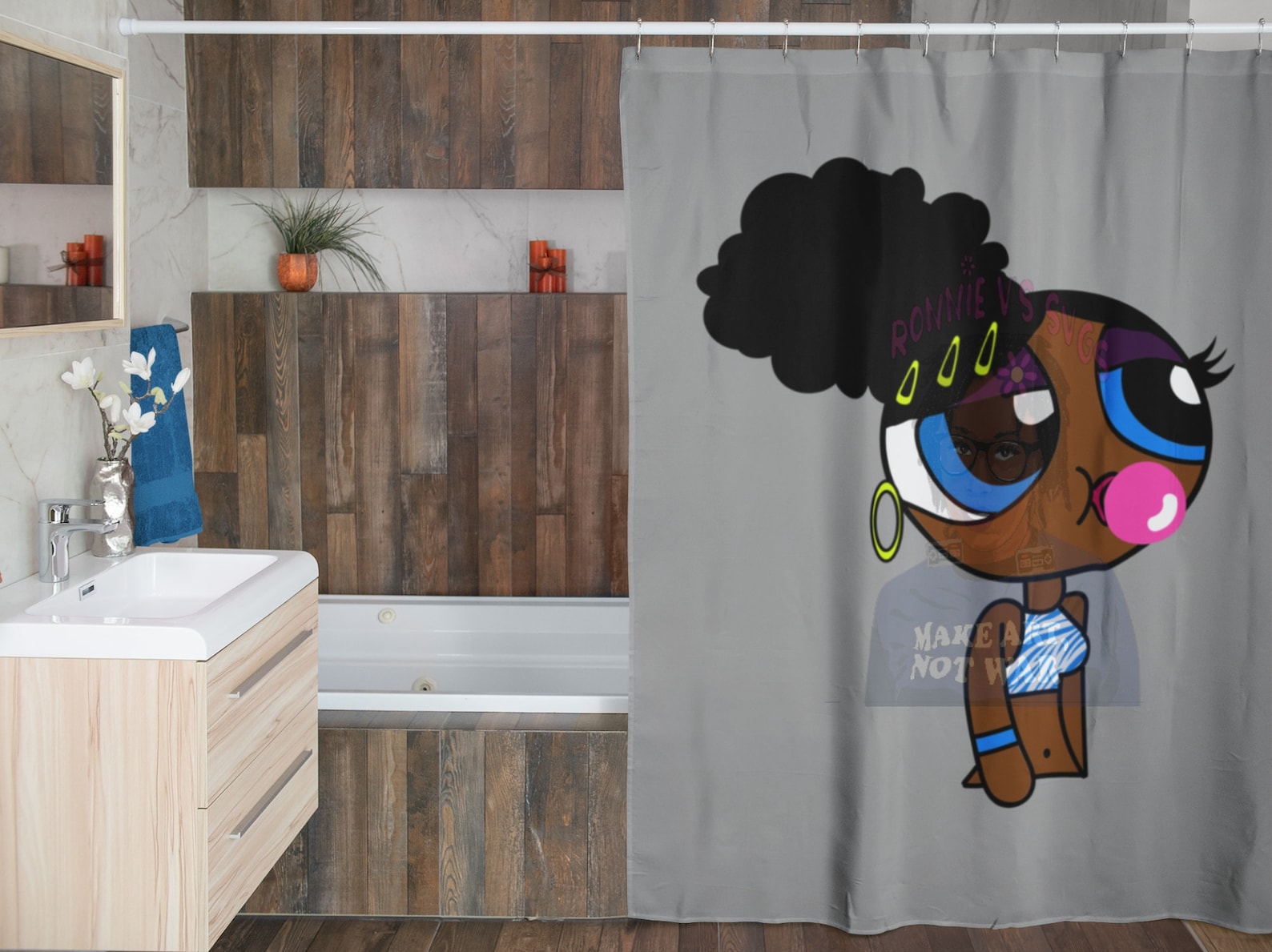 BLACK POWERPUFF Girls Png BUNDLE | African American Powerpuff Girl ...