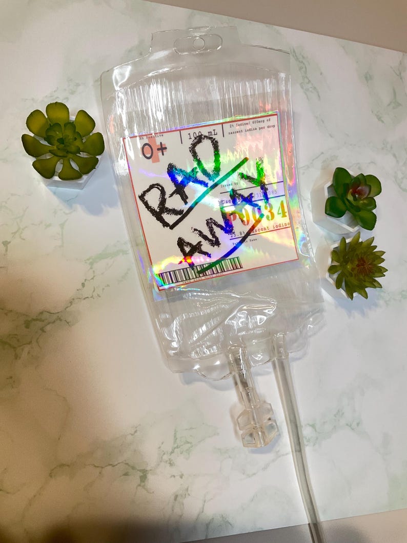 Rad Away Fallout Radiation Prop Drinkable IV Bag/ Party Favor/ Cosplay ...