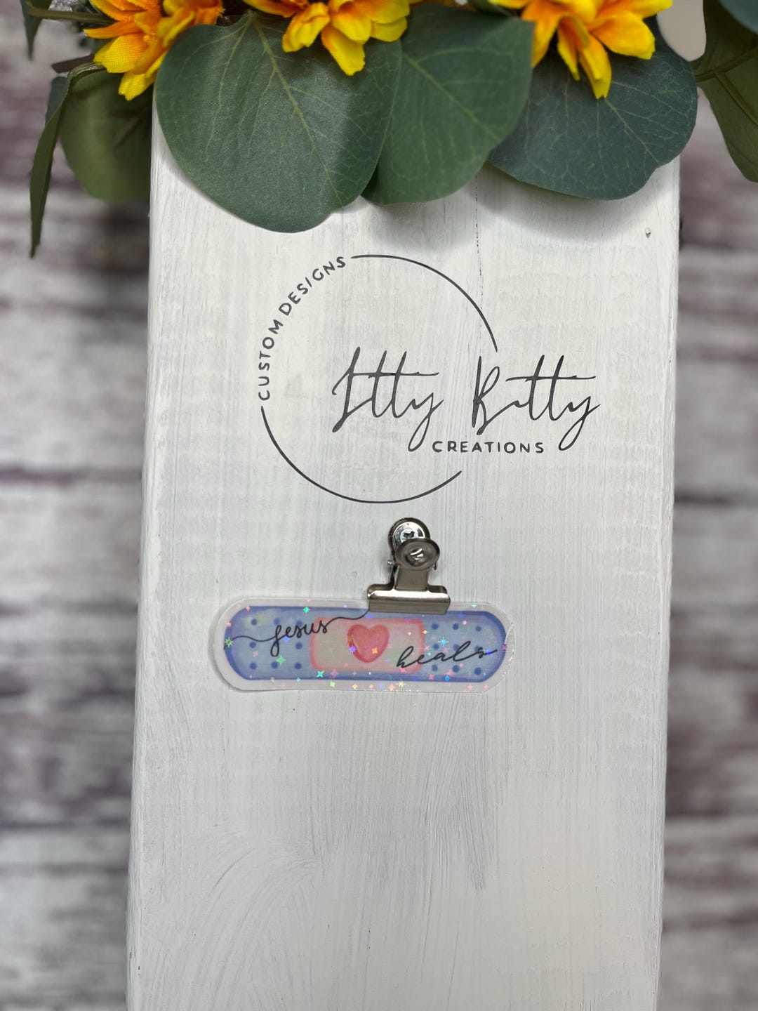 Jesus Heals. Love of God Reminder Sticker Waterproof Decal for Bibles ...