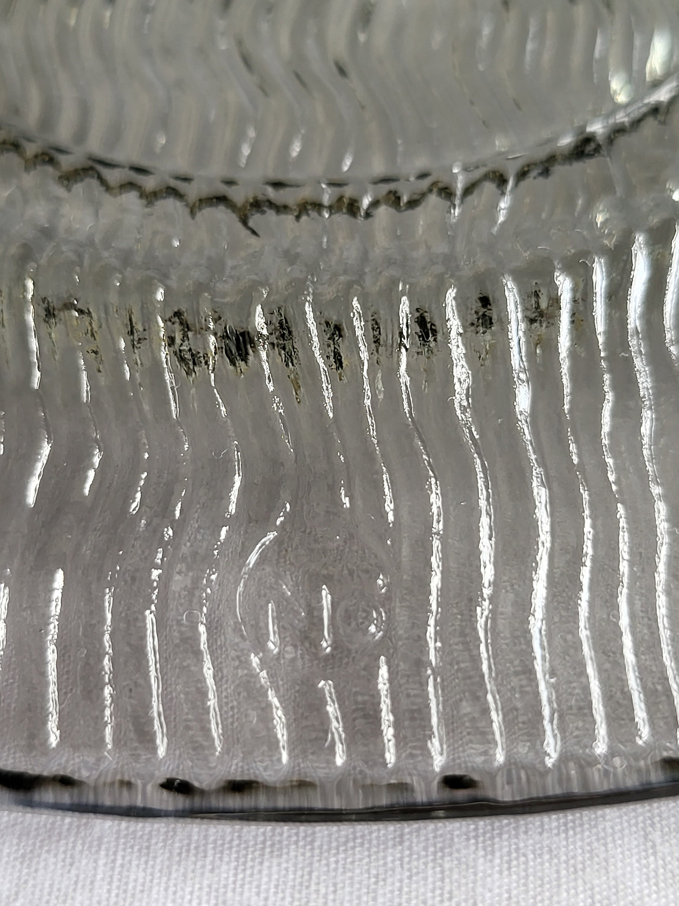 Mid Century Brazilian Art Glass Grey Glass Set of 6 Cups and Saucers - Etsy