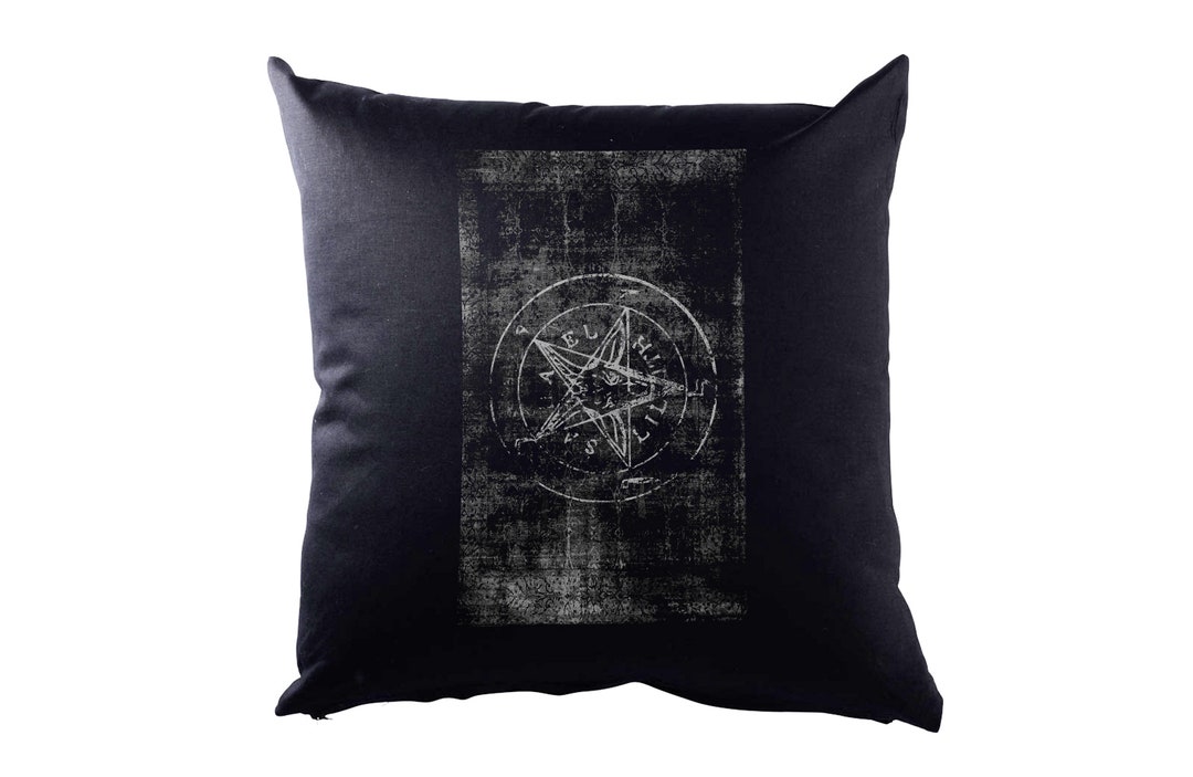 The Symbol of Baphomet Cushion Cover Pillow Card Cards Card Satan ...