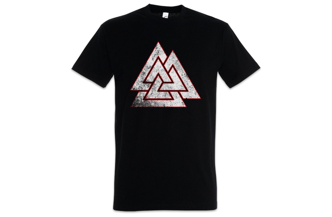 Wotan Valknut Symbol Men's T-shirt Wotan's Knot Odin Thor Loki Mjölnir ...