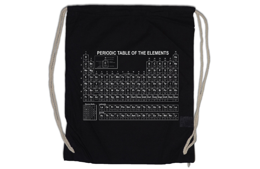 Periodic Table of the Elements II Gym Bag Sports Periodic Table Bath ...