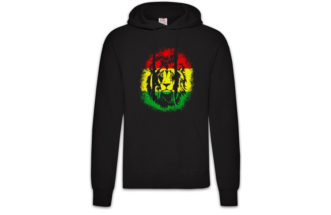 Rastafari Lion II Hoodie Lion Rasta Music Bob Reggae Marley Irie Ska ...