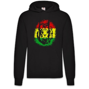 Rastafari Lion II Hoodie Lion Rasta Music Bob Reggae Marley Irie Ska ...