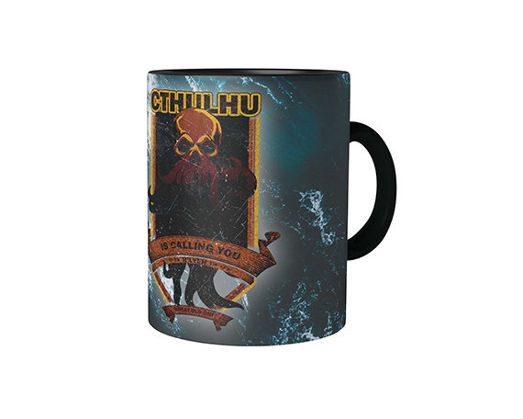 Cthulhu is Calling You Coffee Mug Cup Horror Arkham H. P. Lovecraft ...
