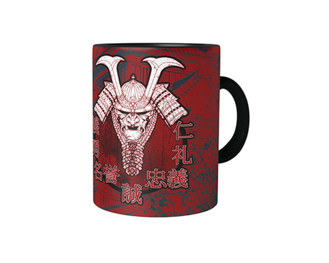 Bushido Samurai II Coffee Mug Ninja Japan Warrior Sword Seppuka Dakana ...