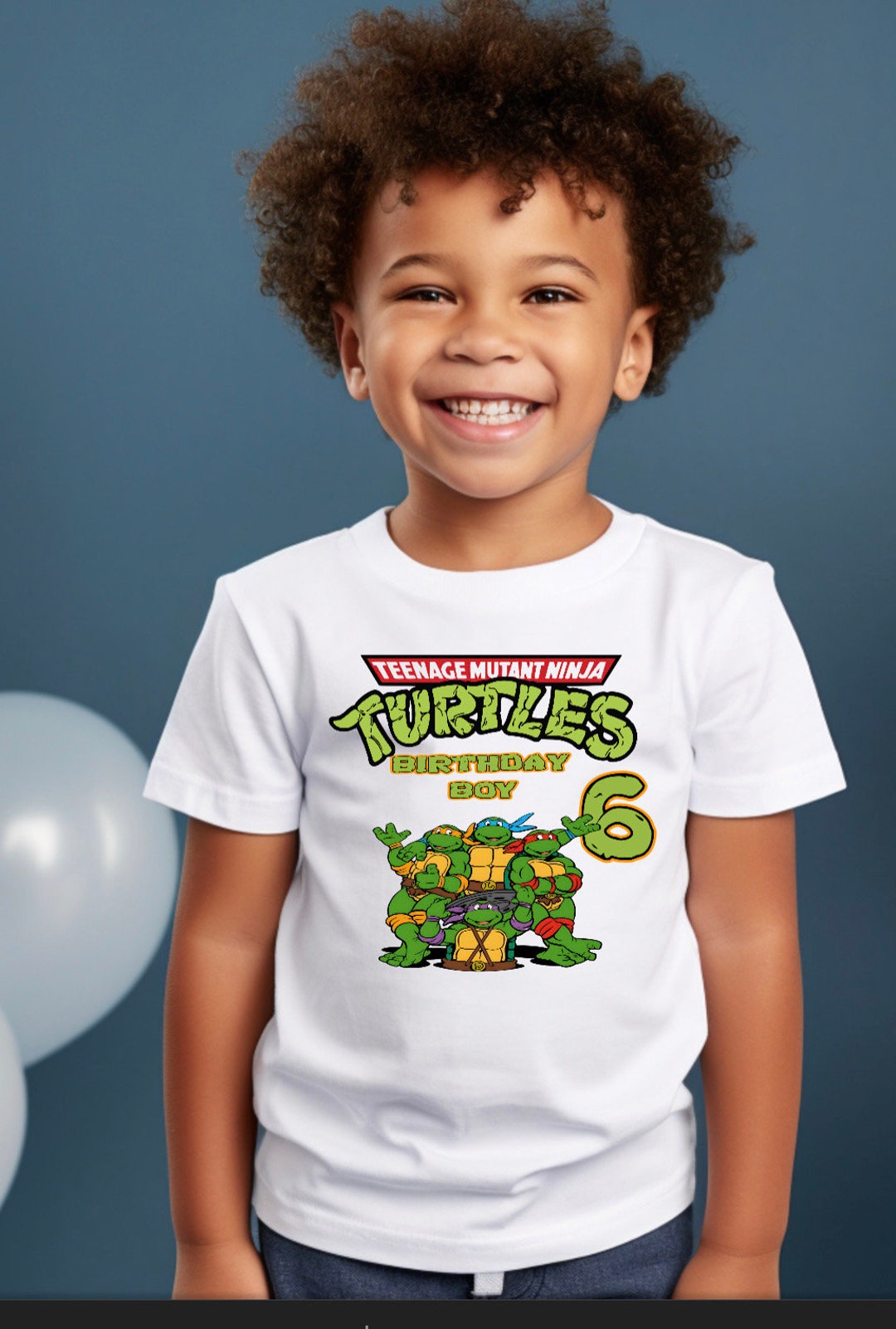 Ninja Turtle 6th Birthday Boy - Etsy