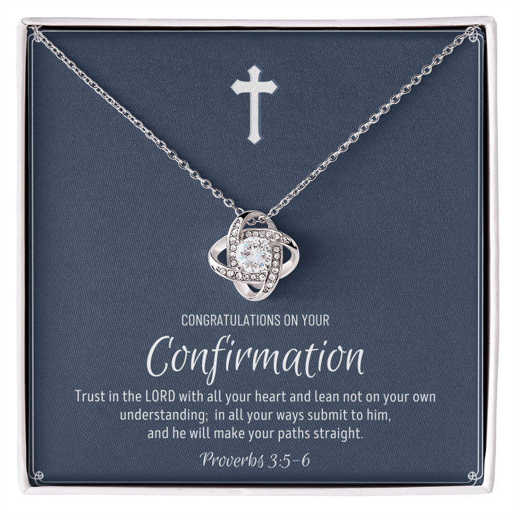 Confirmation Gift for Girls, Confirmation Granddaughter, Love Knot ...